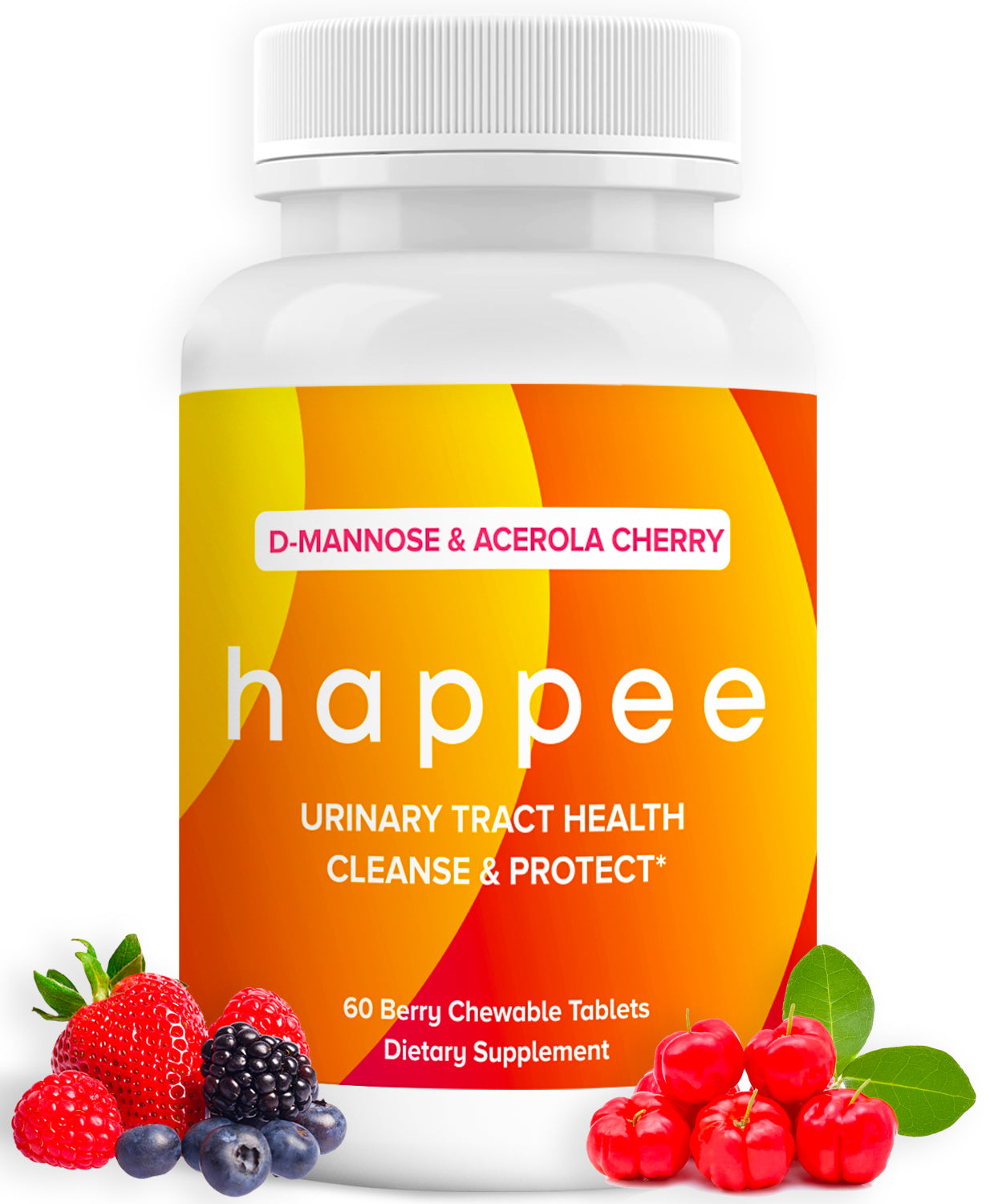 Chewable UTI Prevention by Happee, Berry Tablets