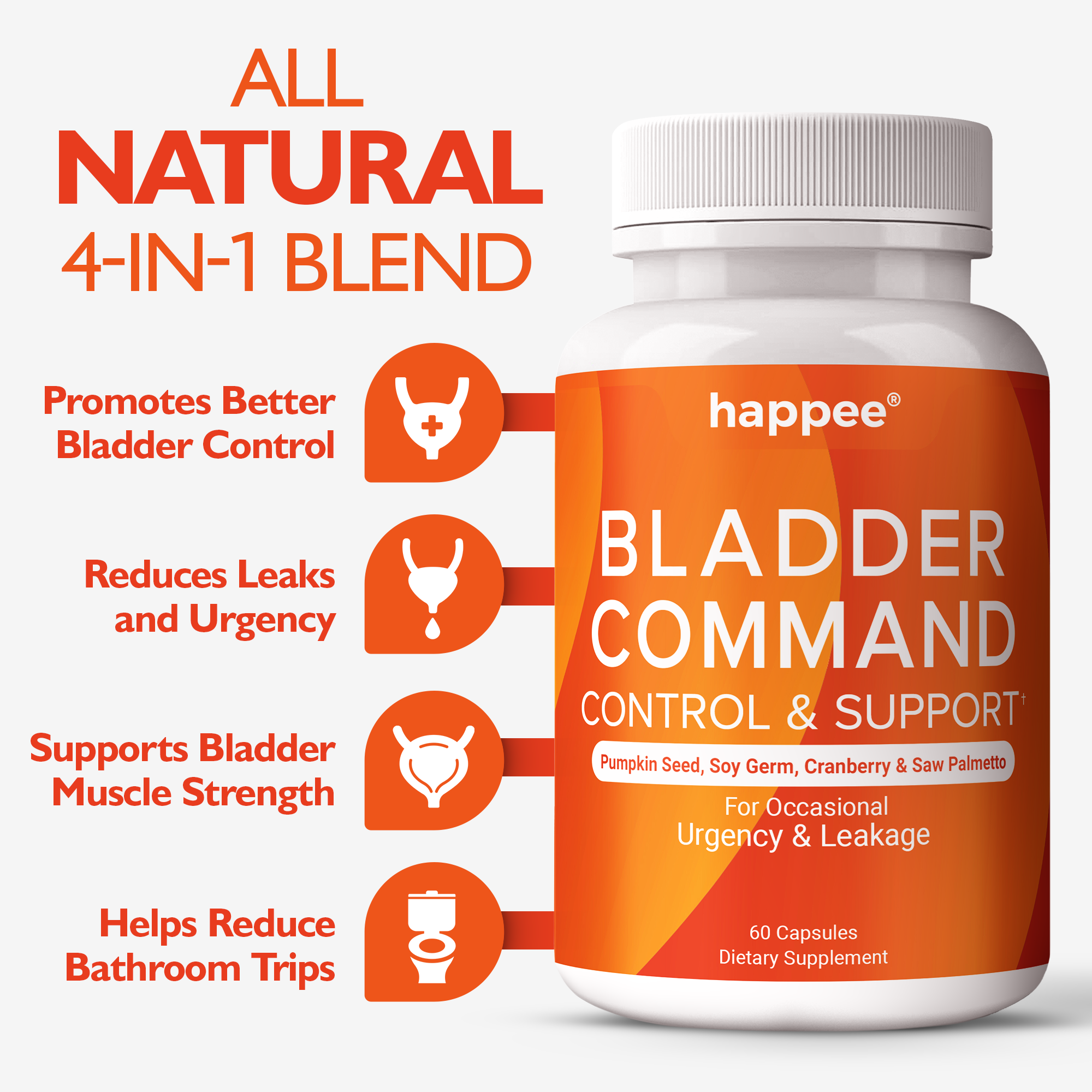 Bladder Control Supplement with Pumpkin Seed Extract – Happee